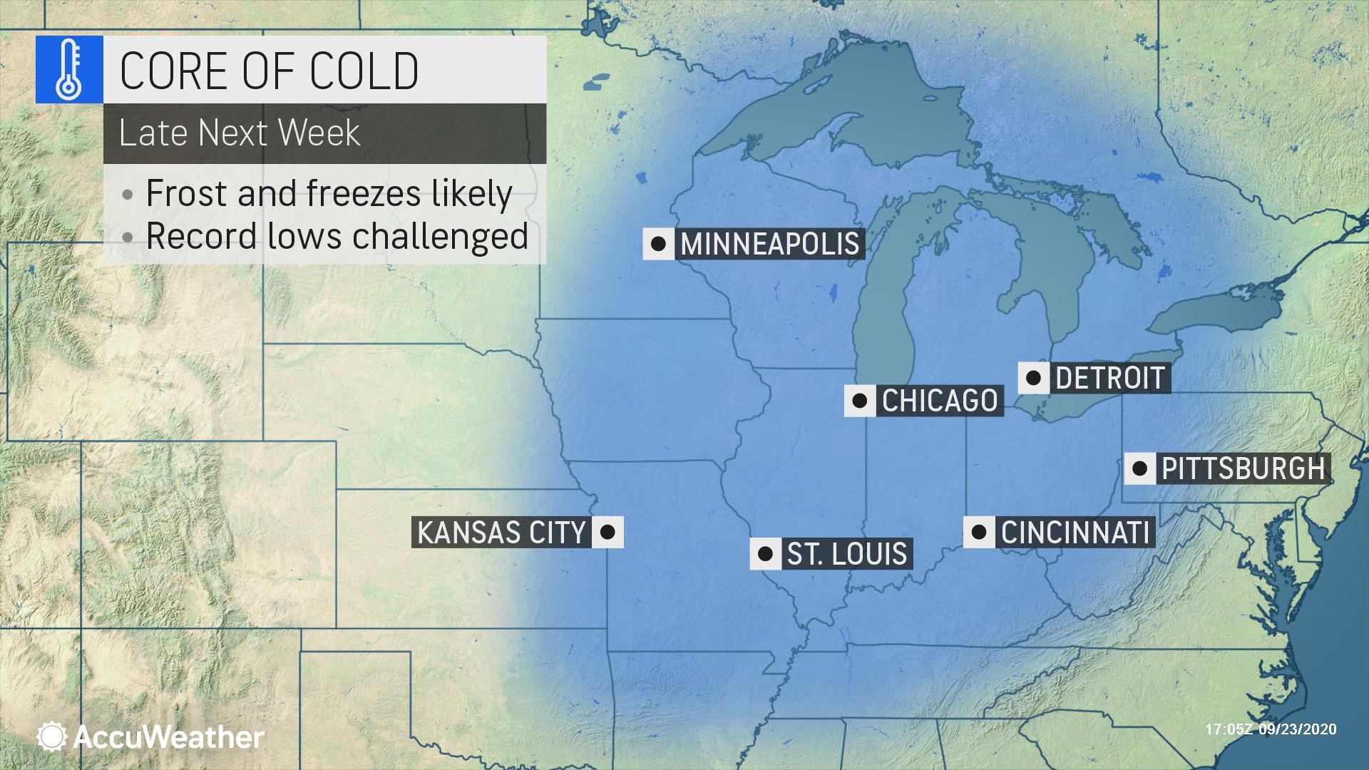 October to begin with a cold snap in the East and summerlike heat in ...