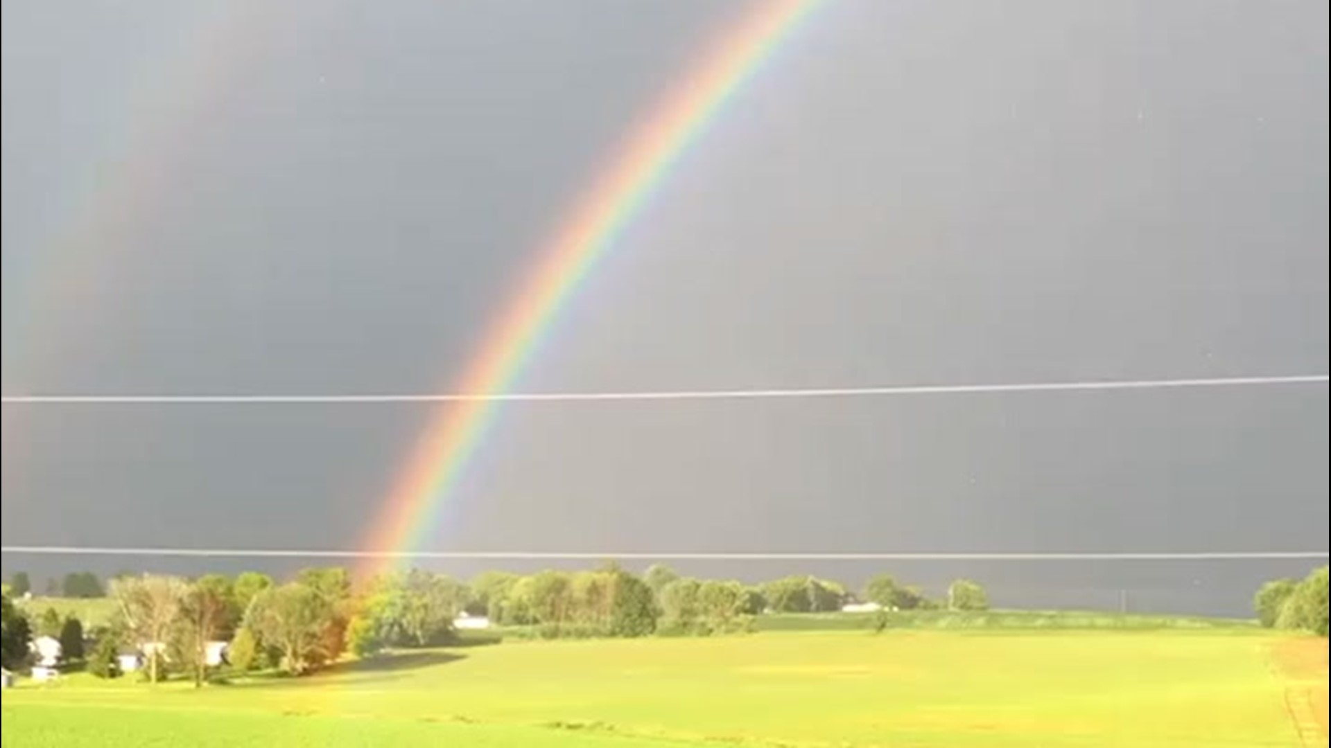 Double rainbow arches above Wisconsin after storm | kagstv.com