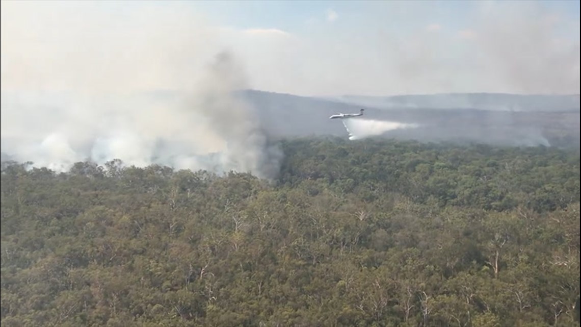 Crews battle bush fire from the sky in Queensland | kagstv.com