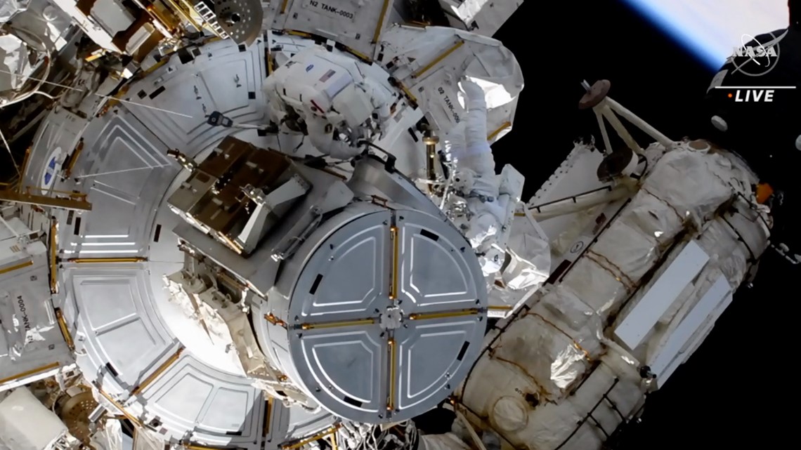 Spacewalk: More solar panel work on International Space Station ...