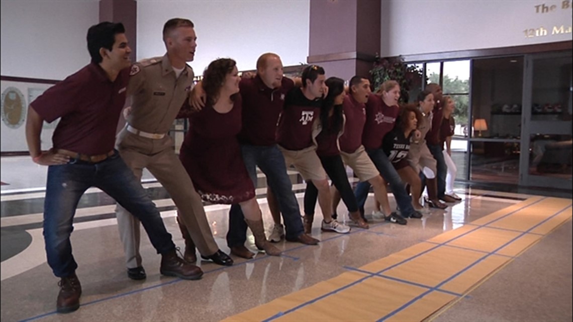 12th Man Statue Models Have First Photo Shoot | kagstv.com