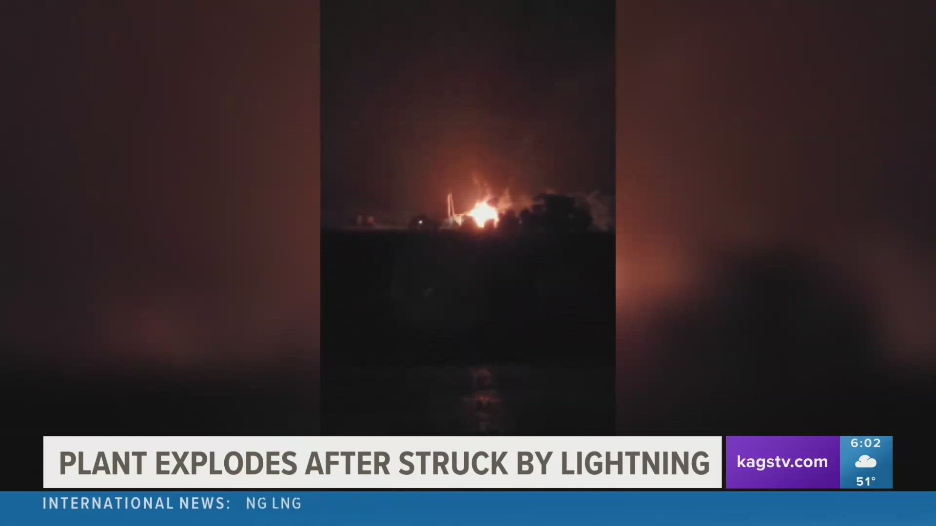 Lightning strike causes facility fire in Burleson County | kagstv.com
