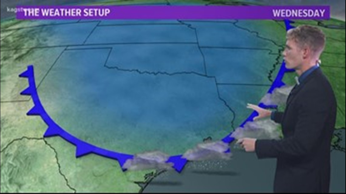 Isolated severe storms tonight as a strong cold front moves into ...