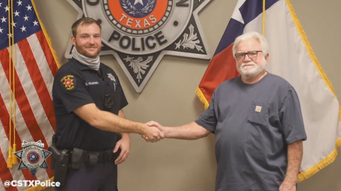 CSPD officer saves man from burning car, honored in ceremony | kagstv.com