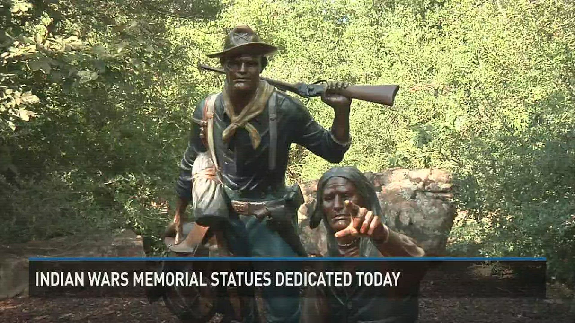 New statues dedicated at Indian Wars Memorial in Veterans Park | kagstv.com