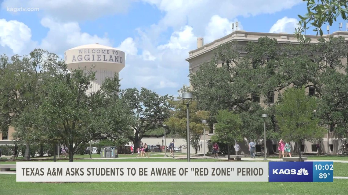 Texas A&M asks students to be aware of the "Red Zone" | kagstv.com