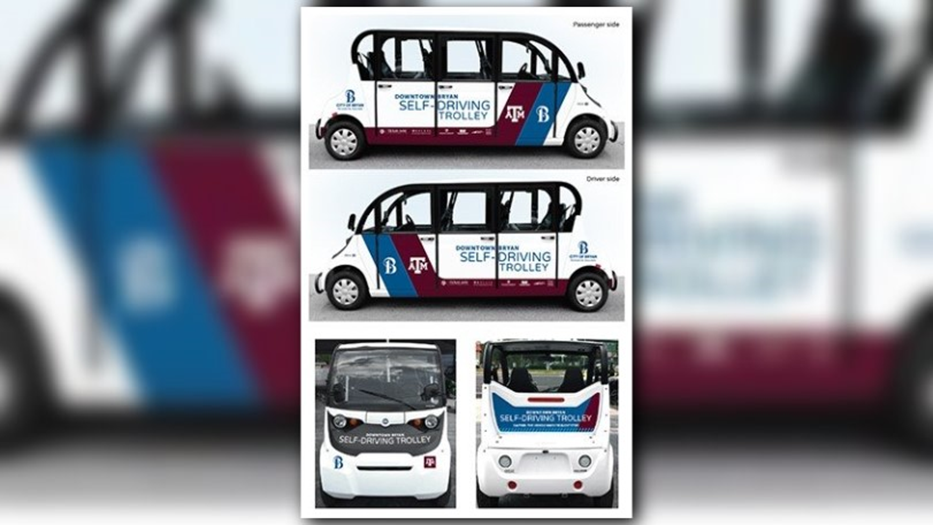 City of Bryan to unveil self-driving trolleys | kagstv.com