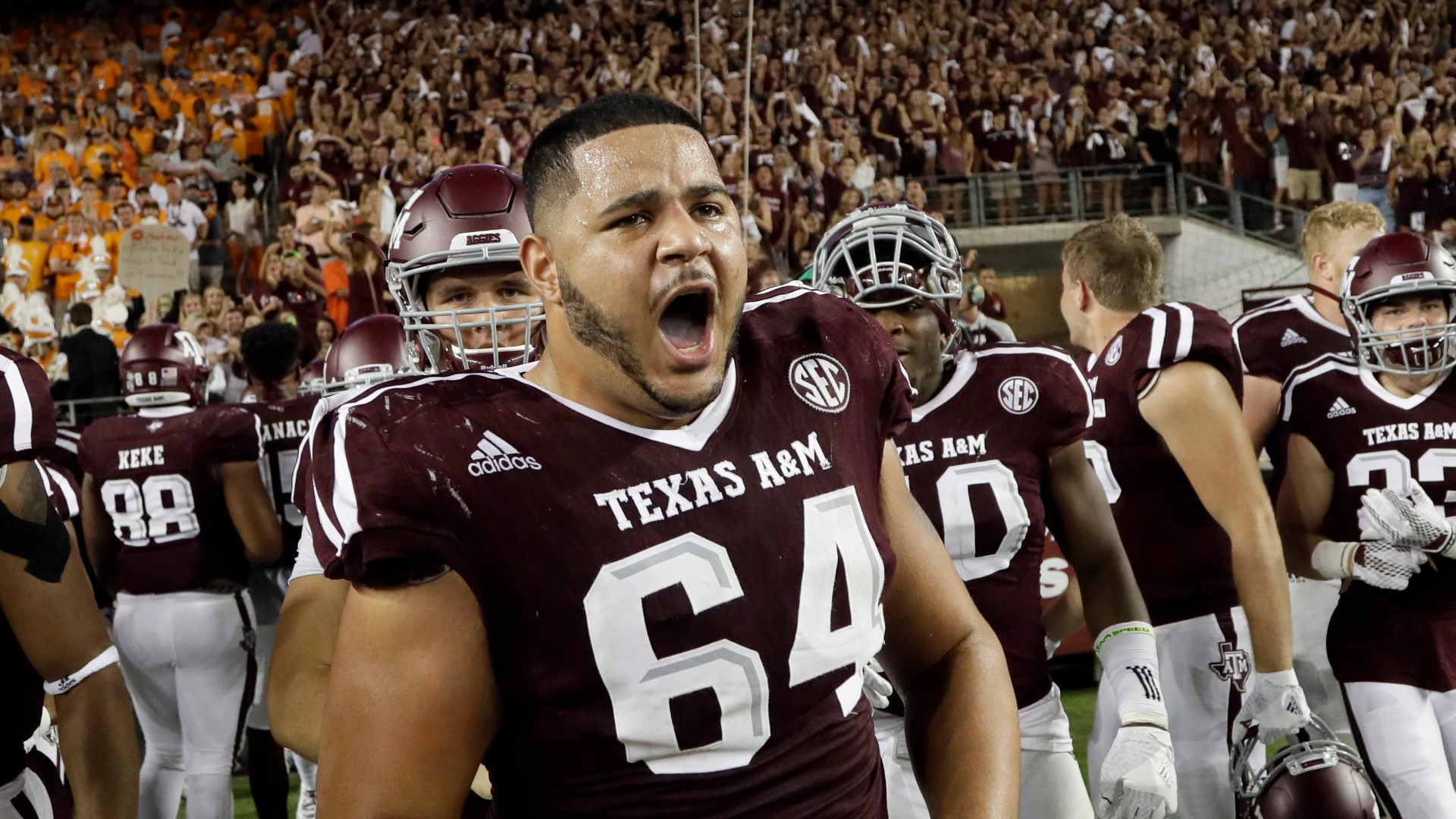 Texas A&M offensive lineman Erik McCoy selected by New Orleans Saints ...