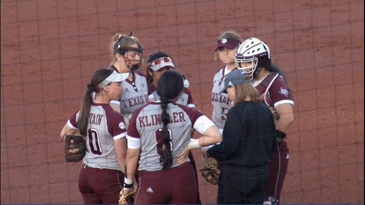A&M softball sweeps doubleheader with Sam Houston State thanks to a ...