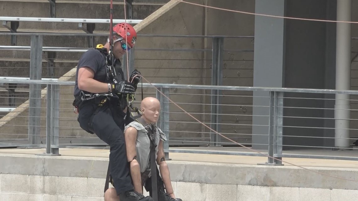 Emergency response training with TEEX at Kyle Field | kagstv.com