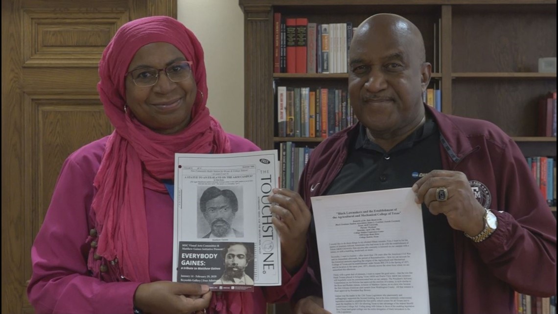 Texas A&M to unveil Matthew Gaines statue | kagstv.com