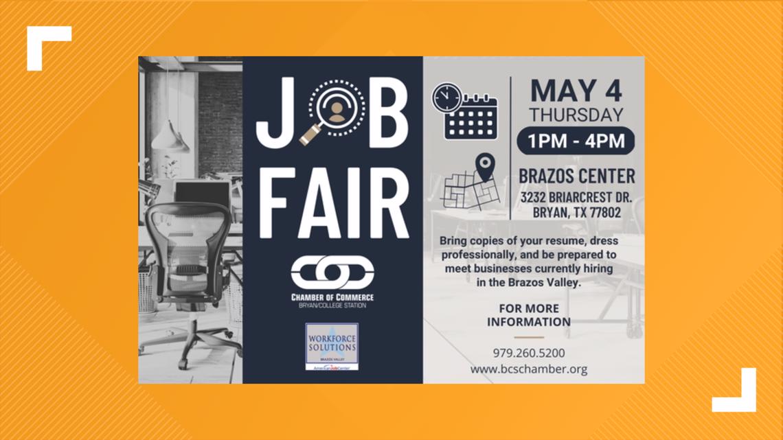 When is the BCS Chamber of Commerce job fair? | kagstv.com