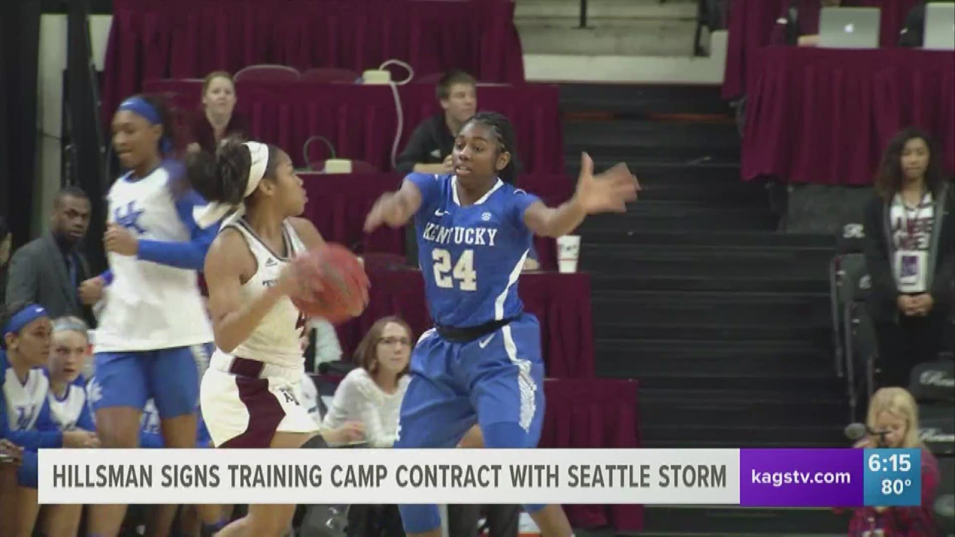 Hillsman Signs Training Camp Contract With WNBA Seattle Storm | kagstv.com