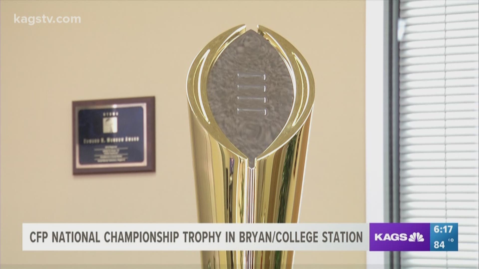 National championship trophy comes to Bryan/College Station | kagstv.com