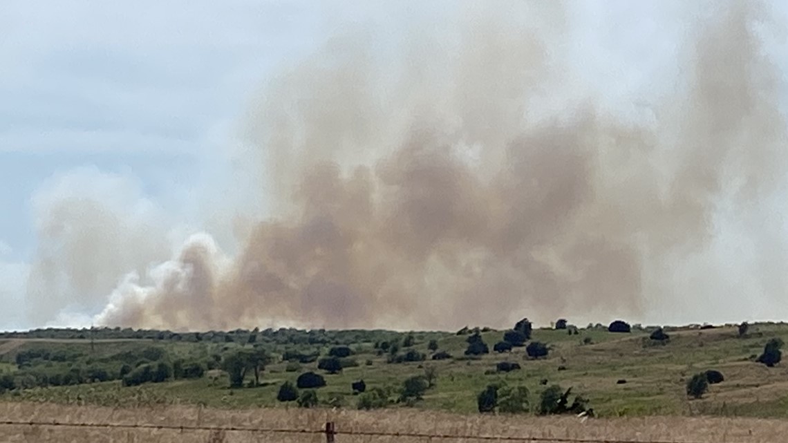 McGregor, Tx News | Fire on Highway 317 between Moody, McGregor ...