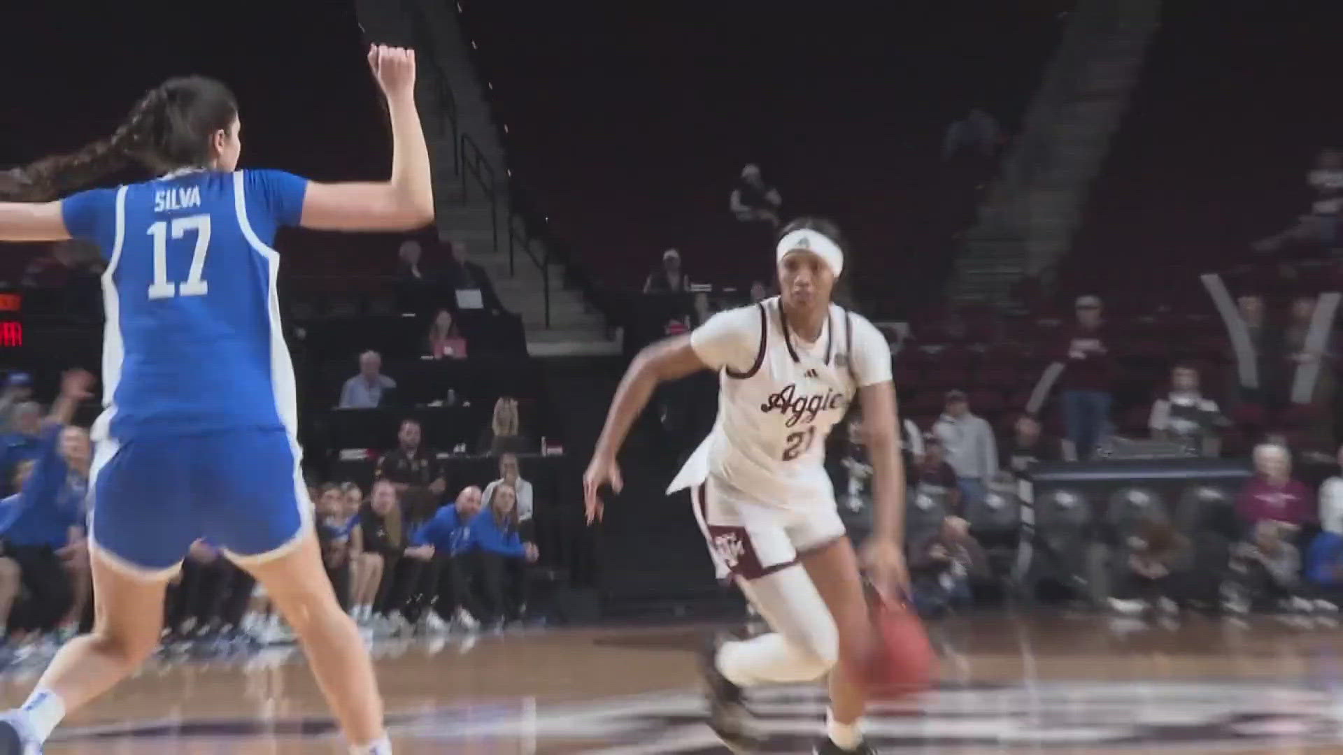 Texas A&M women upset No. 11 Kentucky 61-55 in College Station | kagstv.com