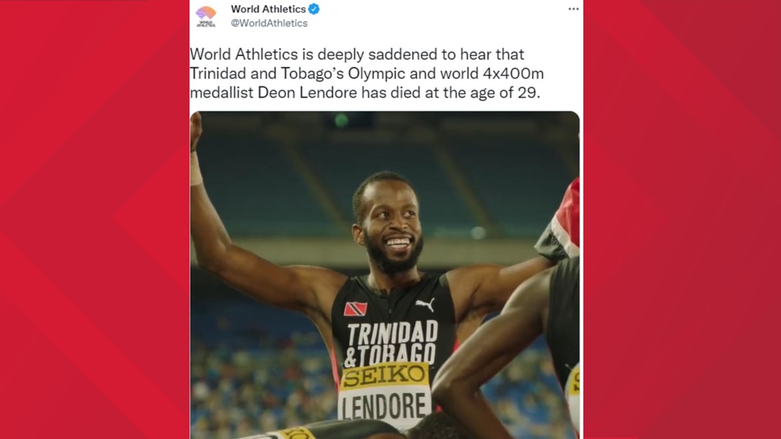 Olympian, former Texas A&M track star Deon Lendore dies in crash ...