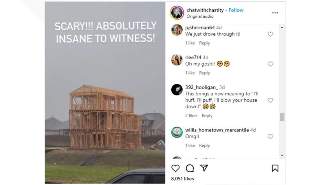 Viral video of a framed home collapsing is real | kagstv.com