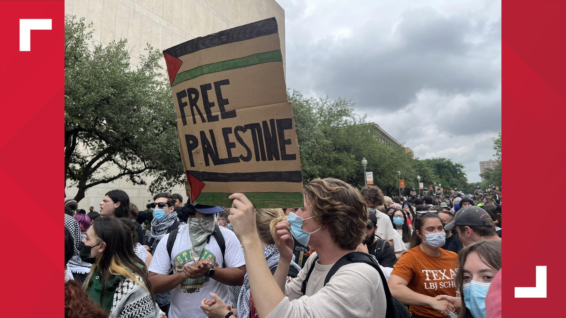 Arrests at UT students' pro-Palestine protest in Austin, Texas | kagstv.com