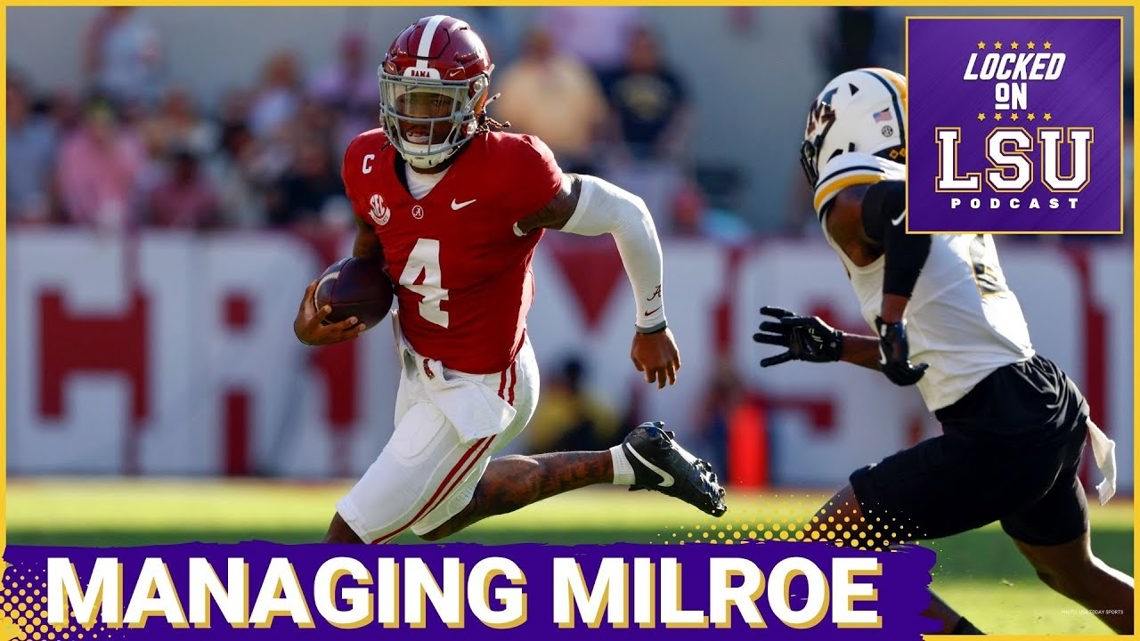 Can LSU Stop Jalen Milroe? | Tigers Starting OL Out vs. Crimson Tide ...