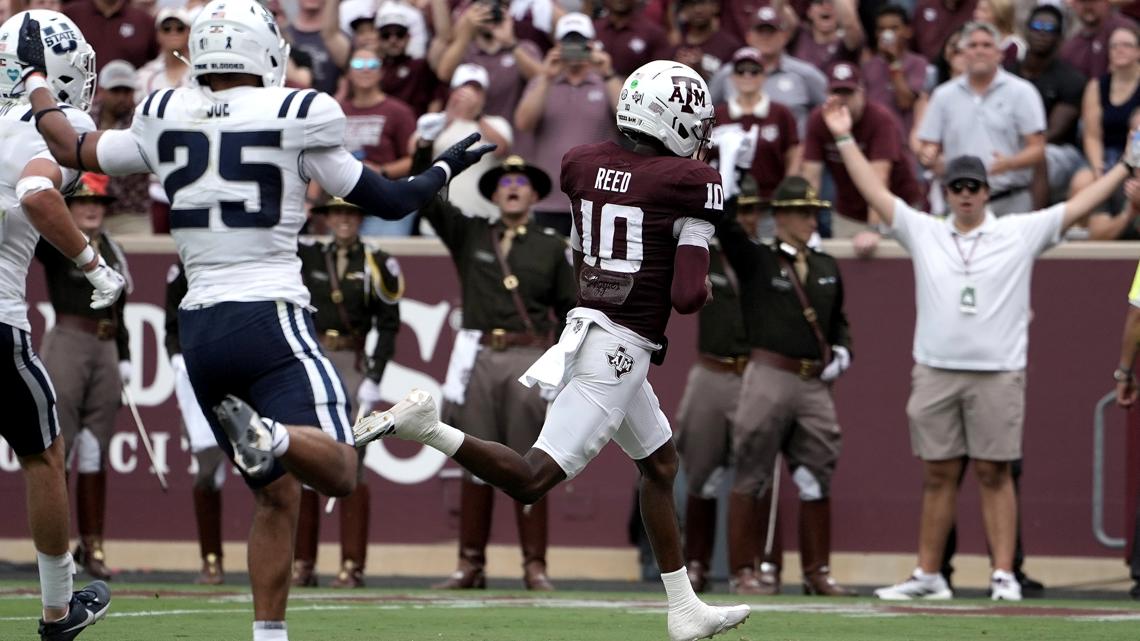 Reed leads Texas A&M past Utah State with 4 TDs | kagstv.com