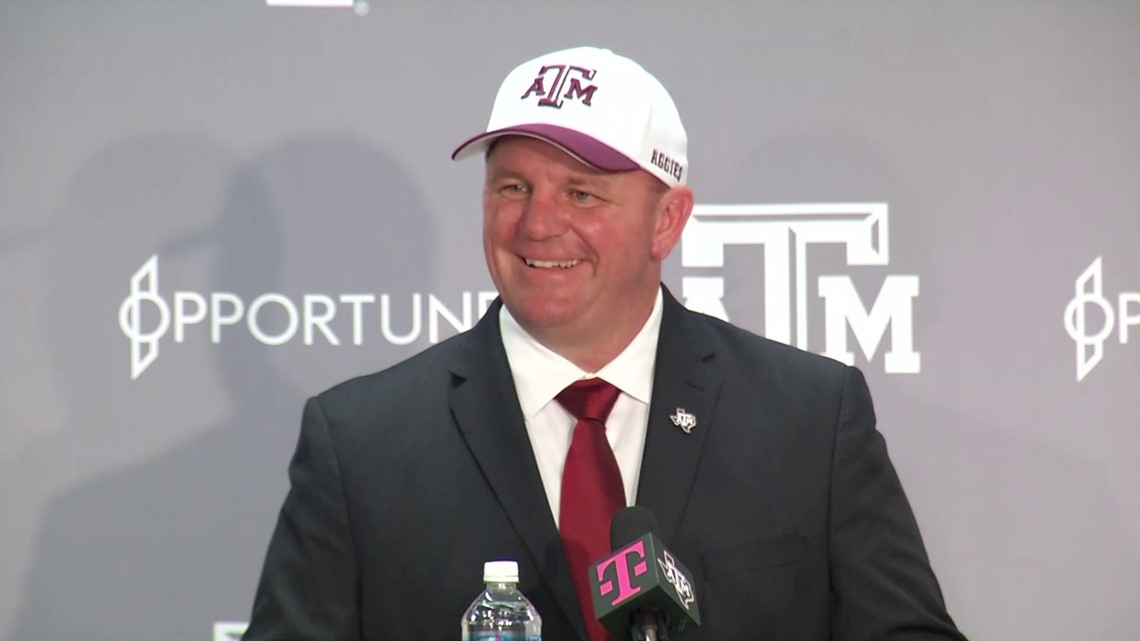 Texas A&M formally introduces Mike Elko as head football coach | kagstv.com