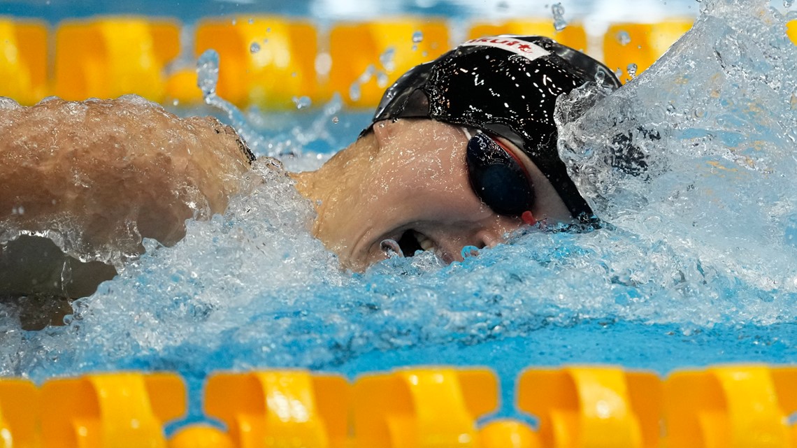 Katie Ledecky breaks Michael Phelps record | kagstv.com