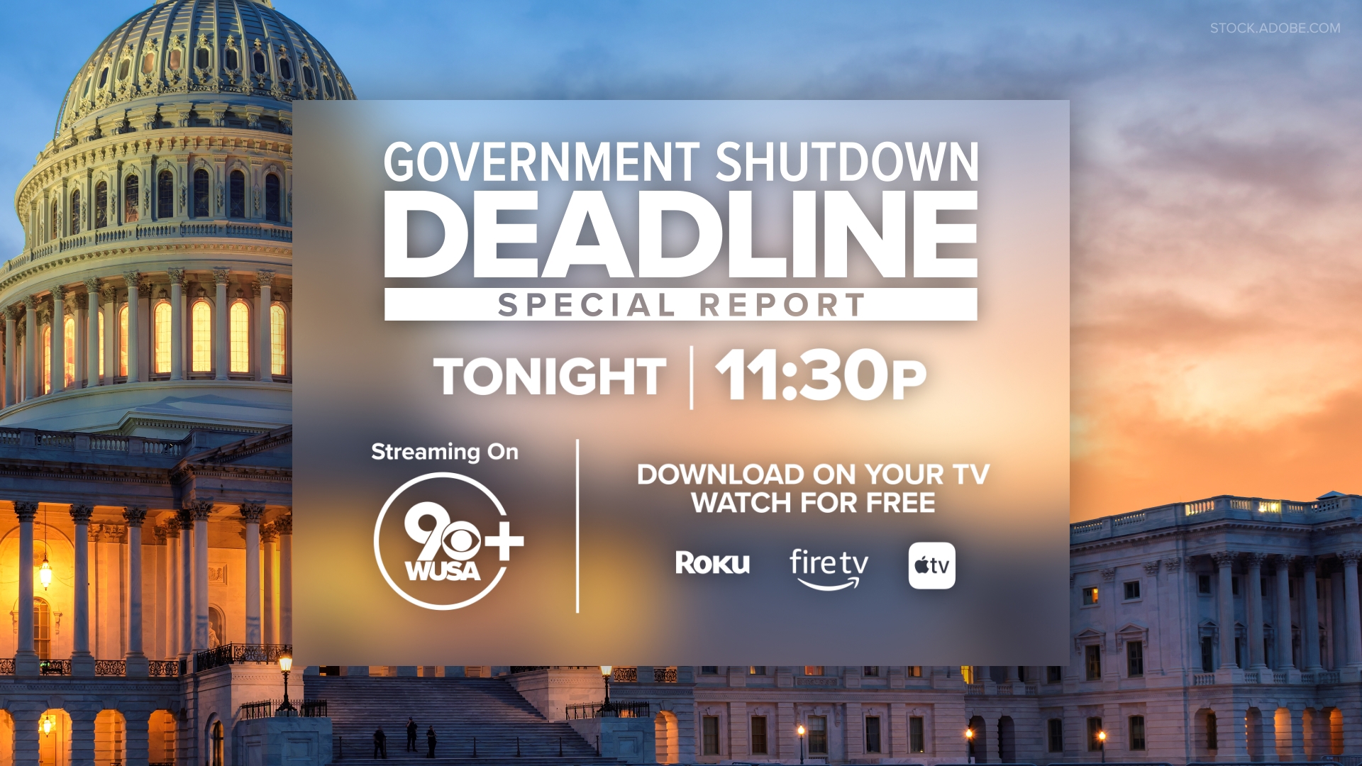 LIVE: Government Shutdown Deadline | WUSA9 Special Report | kagstv.com